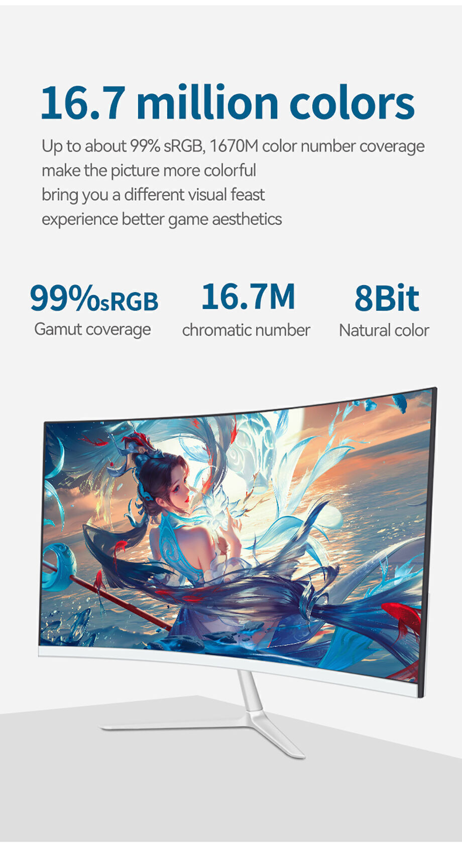 Buy Wholesale China 65hz 75hz144hz 165hz Gaming Monitor 1080p 1k 2k 4k ...