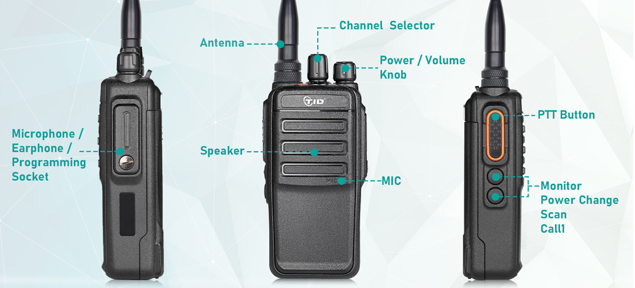 Buy Wholesale China Tid Td-dp710 Digital Two Way Radio Dmr Handheld Radio Vhf/uhf 5/10w 2500mah ...
