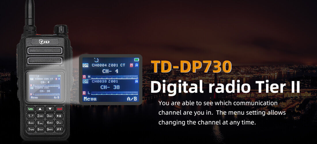 Buy Wholesale China Tid Td-dp730 Vhf:136-174mhz Uhf:400-480mhz Dual Band Walkie Talkie 10w ...