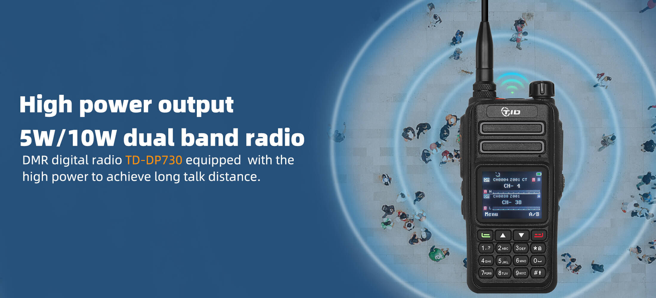 Buy Wholesale China Tid Td-dp730 Safety Digital Handheld Dmr Radio ...