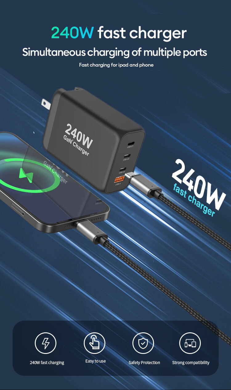 Buy Wholesale China Factory Gan 240w Power Travel Adapter Eu Us Plug ...