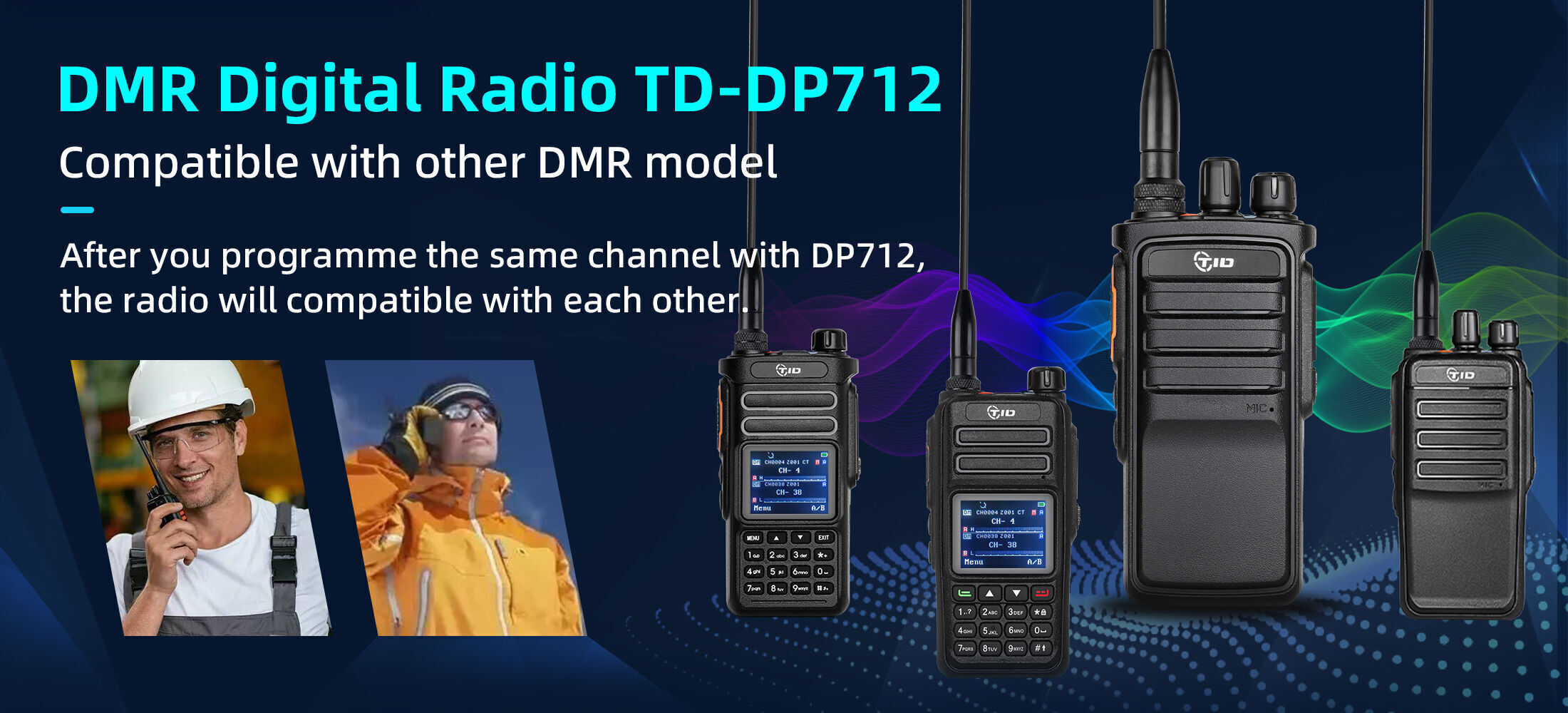 Buy Wholesale China Tid Td-dp712 Wholesale Digital Intercom Dmr Walkie Talkie Dual Band Vhf Uhf ...