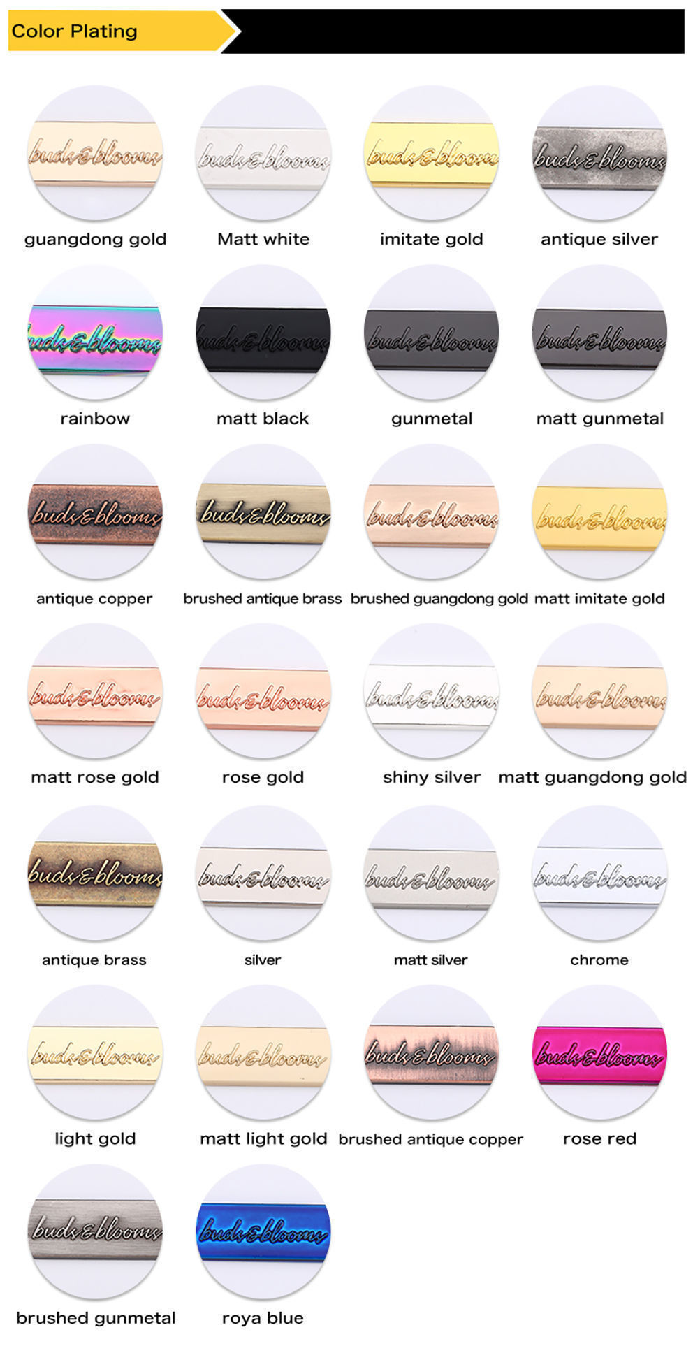 Buy Wholesale China Garment Accessories Clothing Label Plate Tags ...