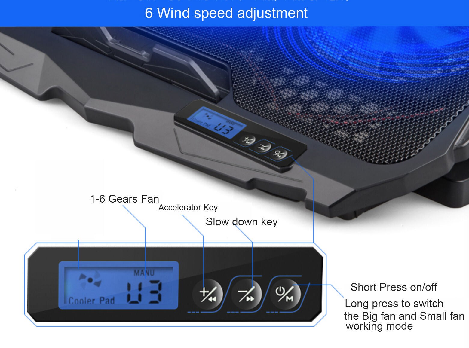E-sun Plastic And Iron Net Laptop Cooler 4 Fans For 17inch Notebook ...
