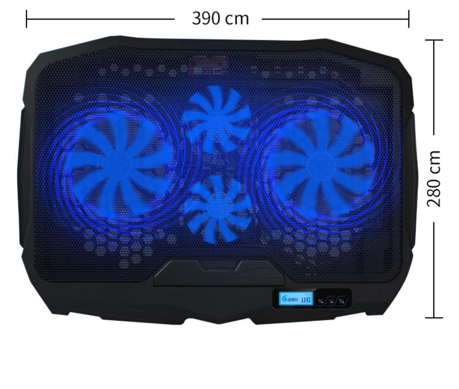 E-sun Plastic And Iron Net Laptop Cooler 4 Fans For 17inch Notebook ...