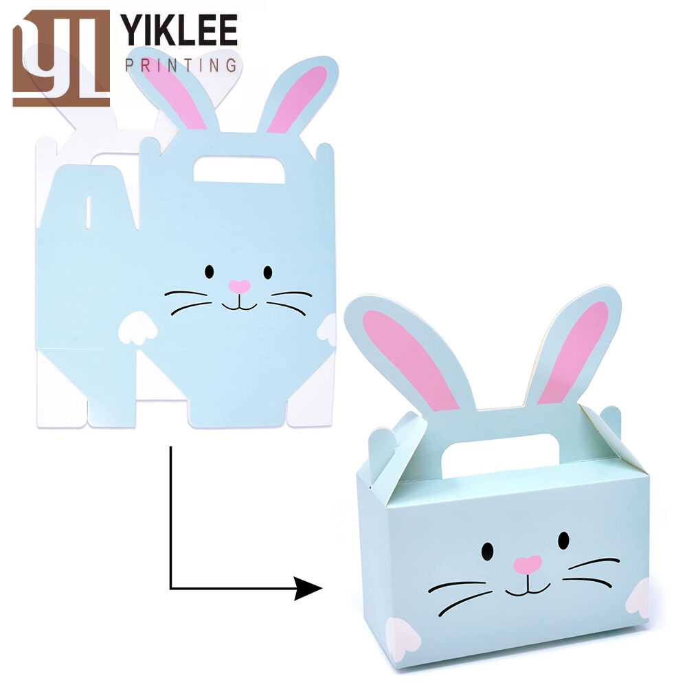 Buy Wholesale China Treat Boxes Bunny Cardboard Favor Boxes With Handle ...