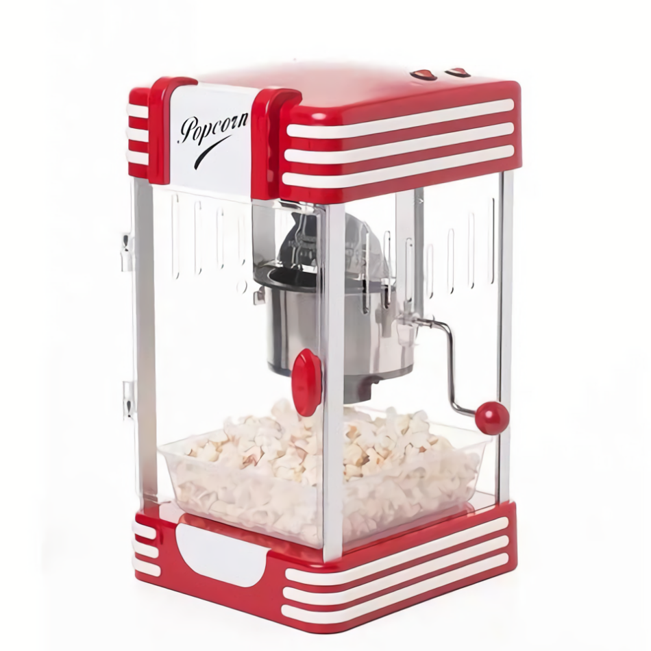 Popcorn Maker Popcorn Popper Machine Hot Air Home Popcorn Popper Vintage Style Electric Popcorn ...