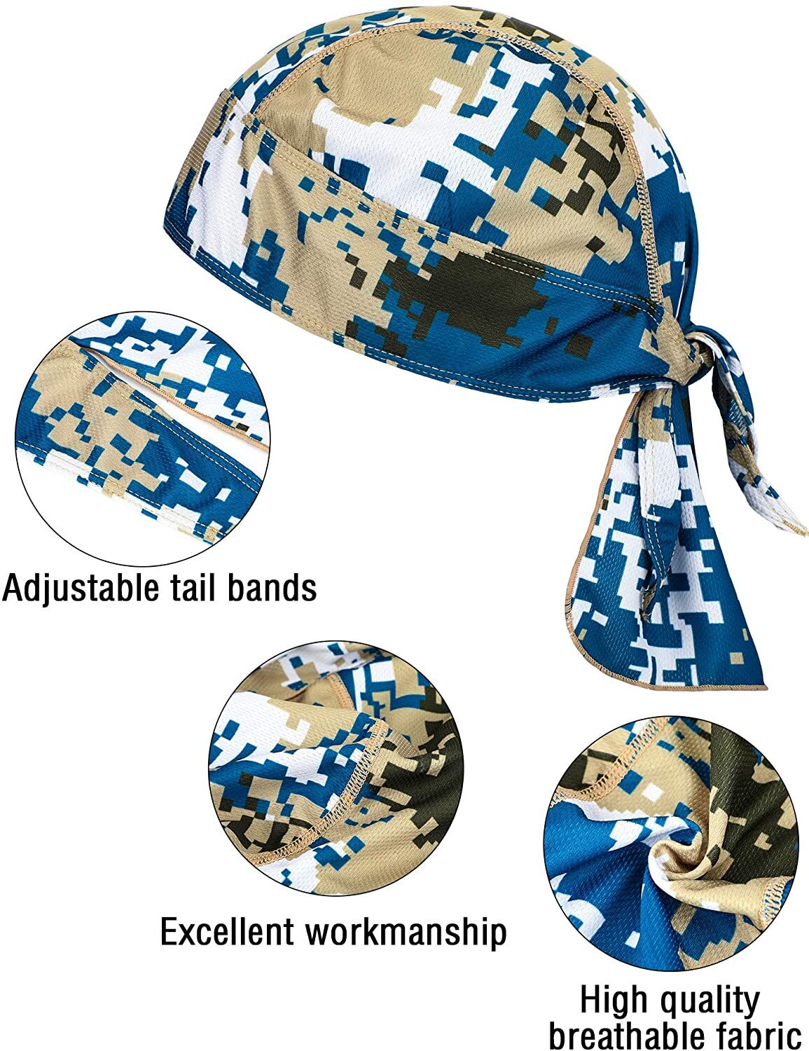 Buy Wholesale China Sweat Wicking Doo Rag Cooling Dew Rag Helmet Liner ...