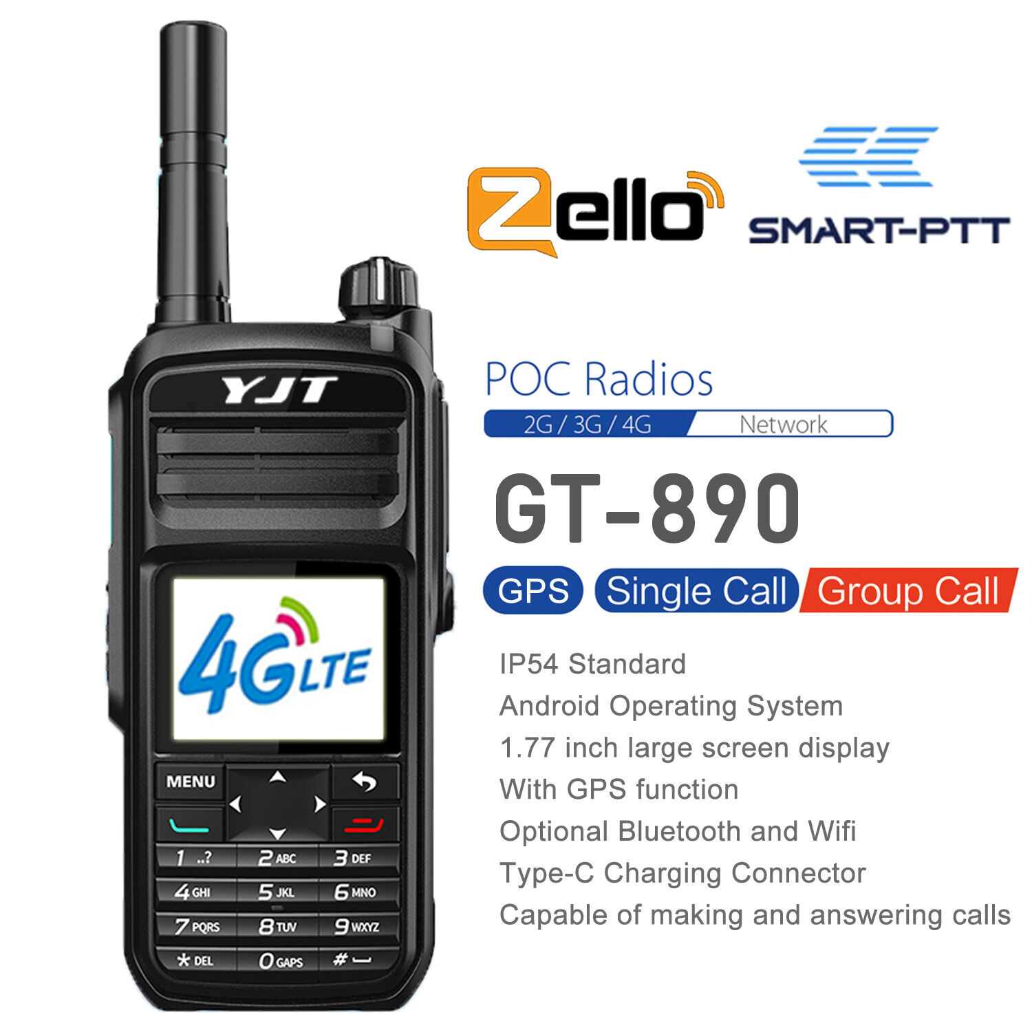 Buy Wholesale China 4g Android Ip Mobile Phone Gt-890 Walkie Talkie 100 ...