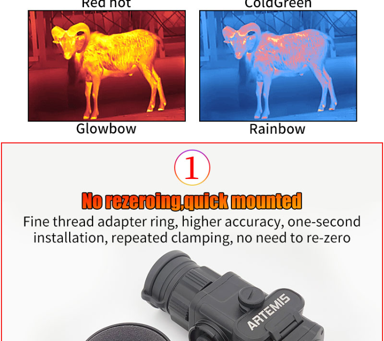 Buy Wholesale China Artemis 25 35 Thermal Scope Attachment Thermal ...