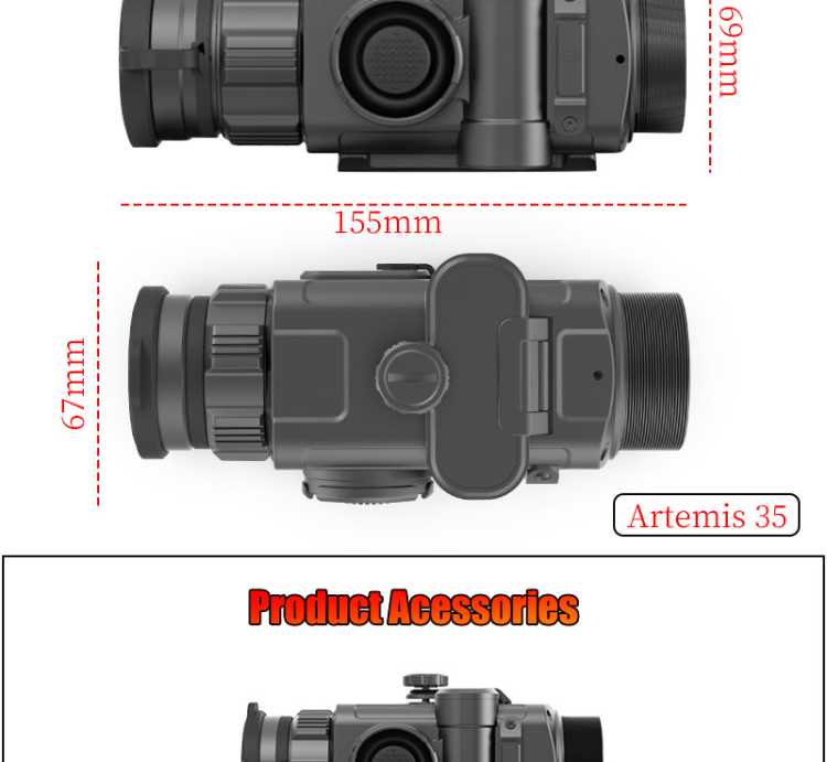 Buy Wholesale China Artemis 25 35 Thermal Scope Attachment Thermal ...