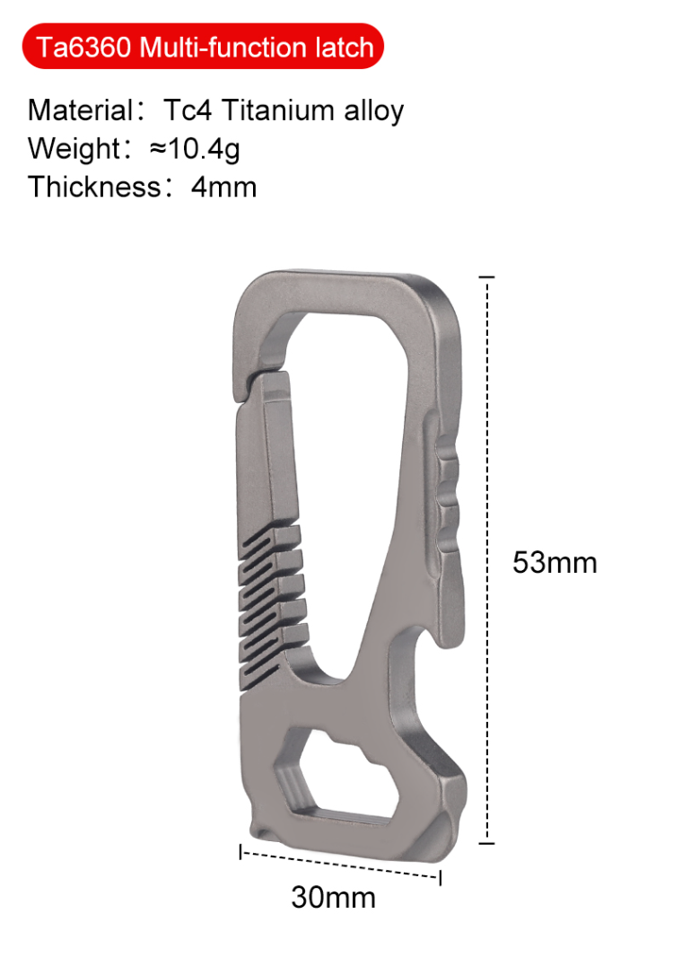 Buy Wholesale China Custom Keychain Titanium Heavy Duty Mini Carabiners ...