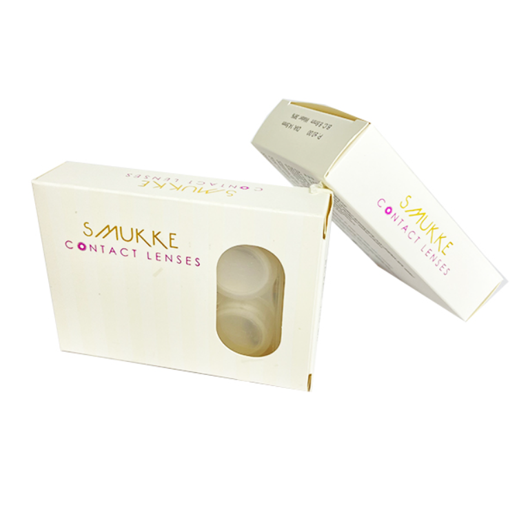 New Design Hxm Hot Sale Colored Contact Lenses Box Custom Reflective ...