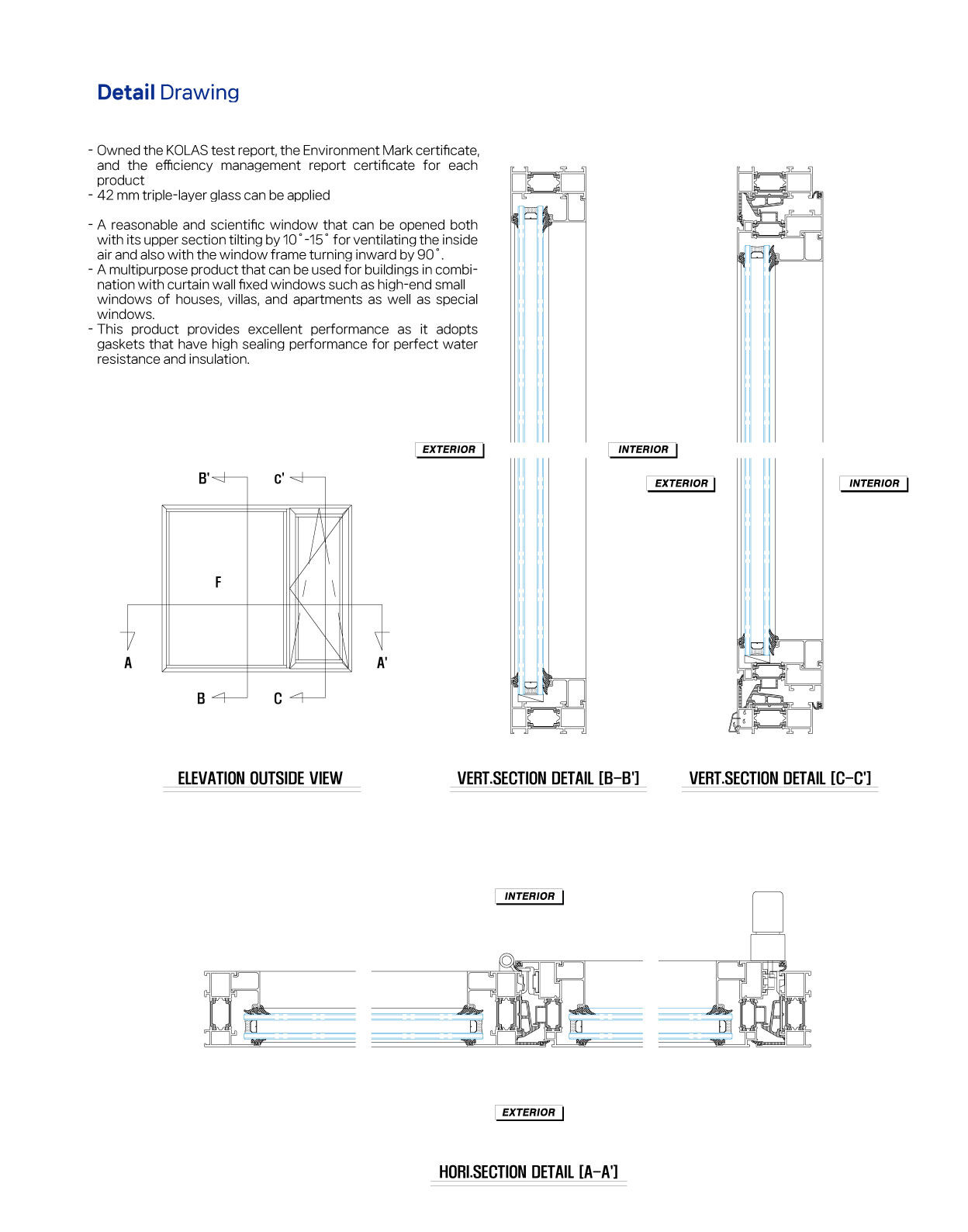 Buy Wholesale South Korea Korean Aluminum Windows Whole Types Of Window ...