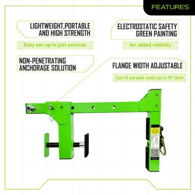 Buy Wholesale China Fall Arrest Parapet Anchor With Extended Movable ...