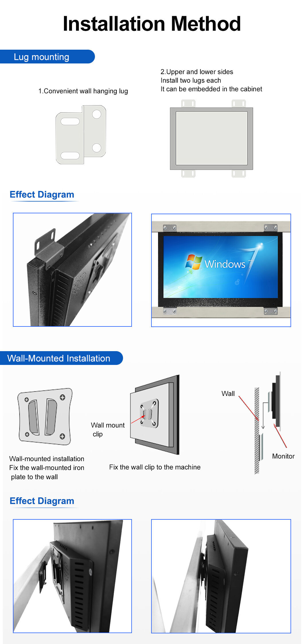 Buy Wholesale China 18.5 Inch Resistive Touch Ips1366*768 Hdmi Vga Dvi ...