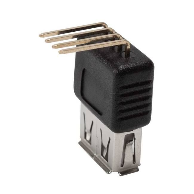 Buy Wholesale China Usb A Socket To 4pin 90 Degree Pcb Terminal & Usb A ...
