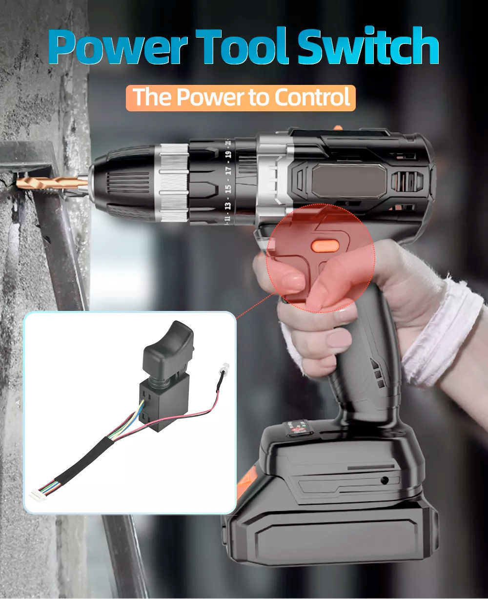 Buy Wholesale China Kj02-1100k Power Tool Switch Speed Control Trigger ...