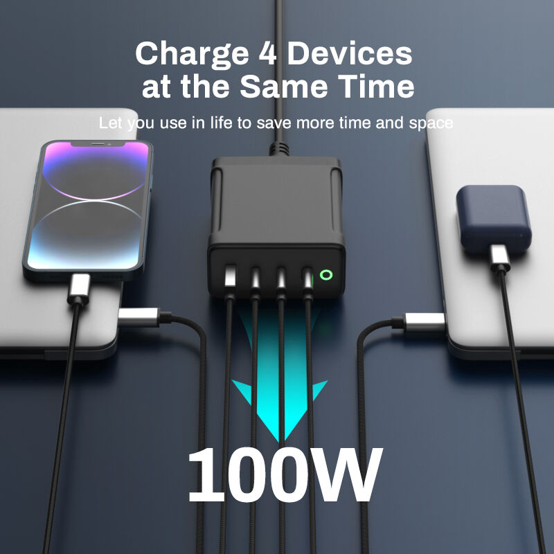 Buy Wholesale China Usb Multi Charger 100w Chargers Adapters 3c 1a Gan ...
