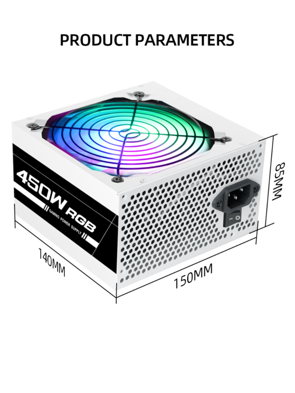 Achetez en gros Soeyi Smd Ordinateur Psu 12cm Rgb Ventilateur 450w Pc ...