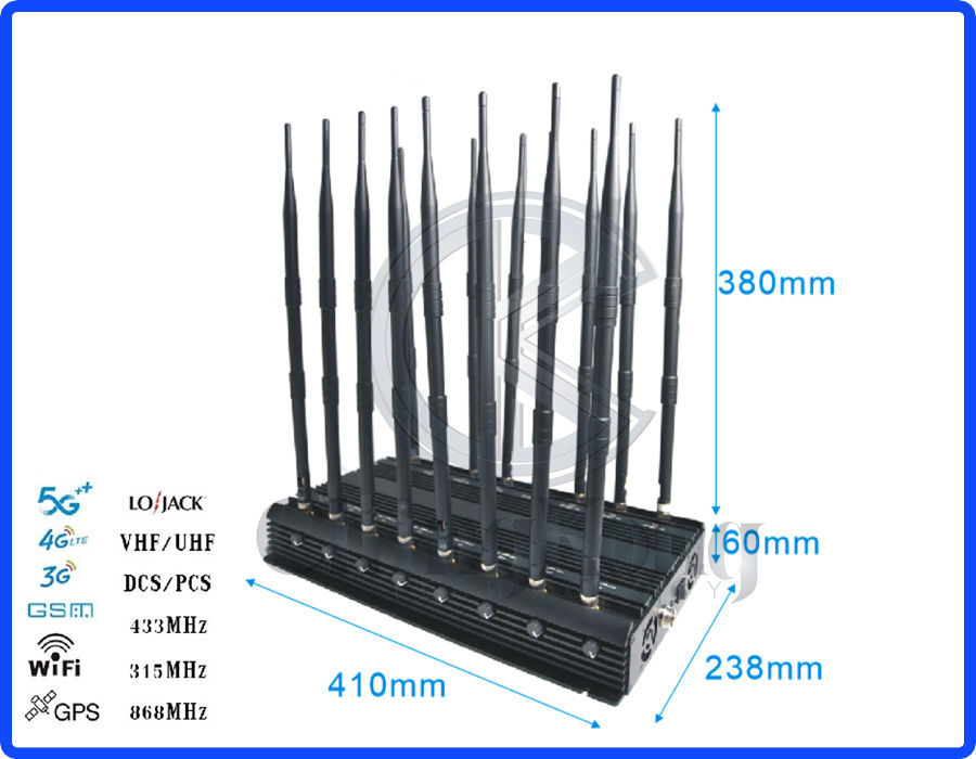 Buy Wholesale China 16 Antenna Gps Wi-fi Gsm 4g 5g Mobile Signal Jammer ...