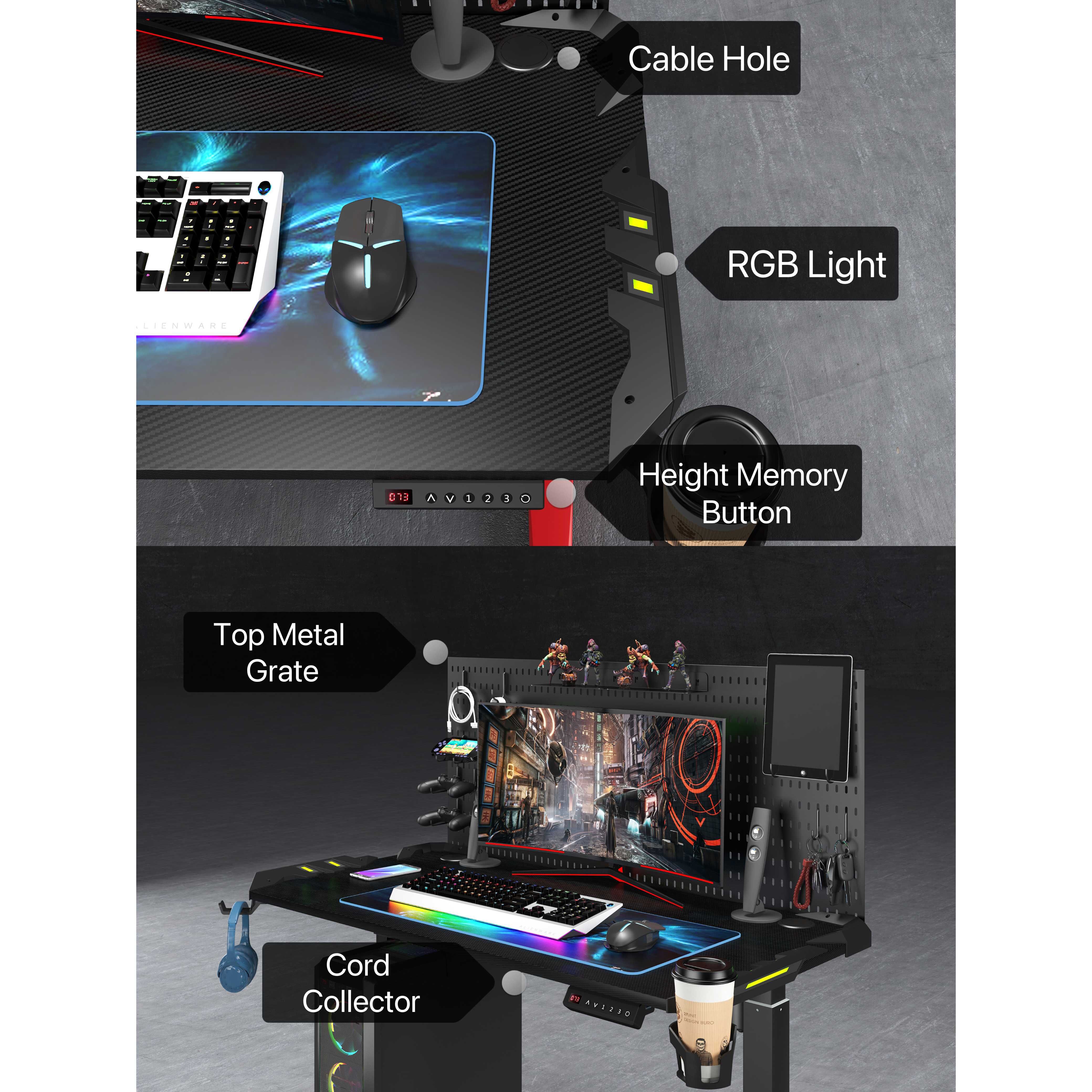 Buy Wholesale China Dual Motor Electric Rising Height Adjustable ...