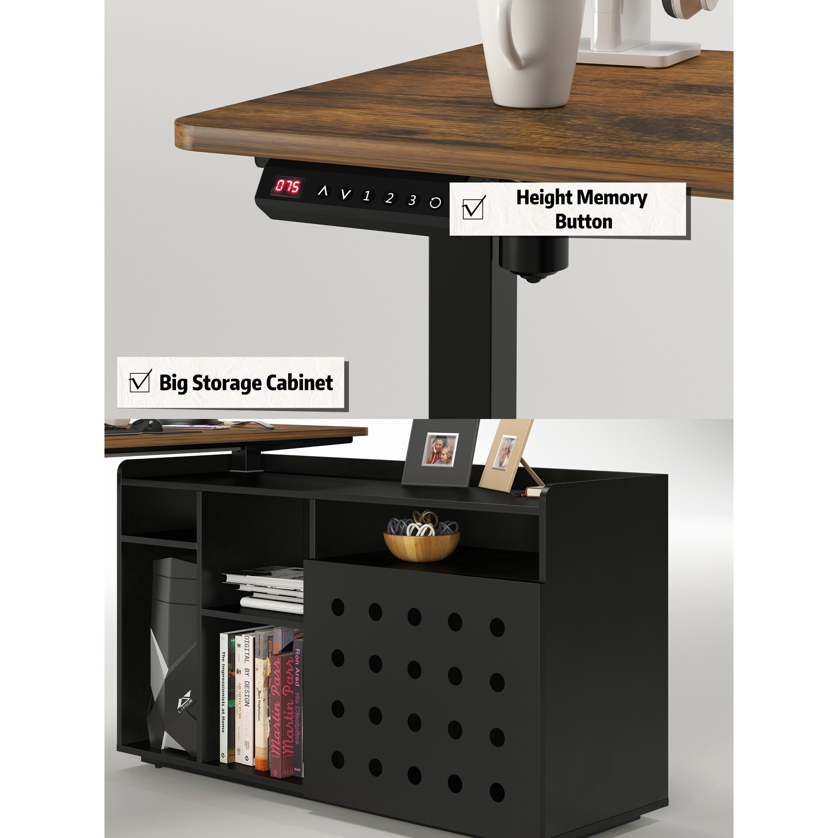 Buy Wholesale China Electric Height Adjustable Sitting And Stand Up L ...