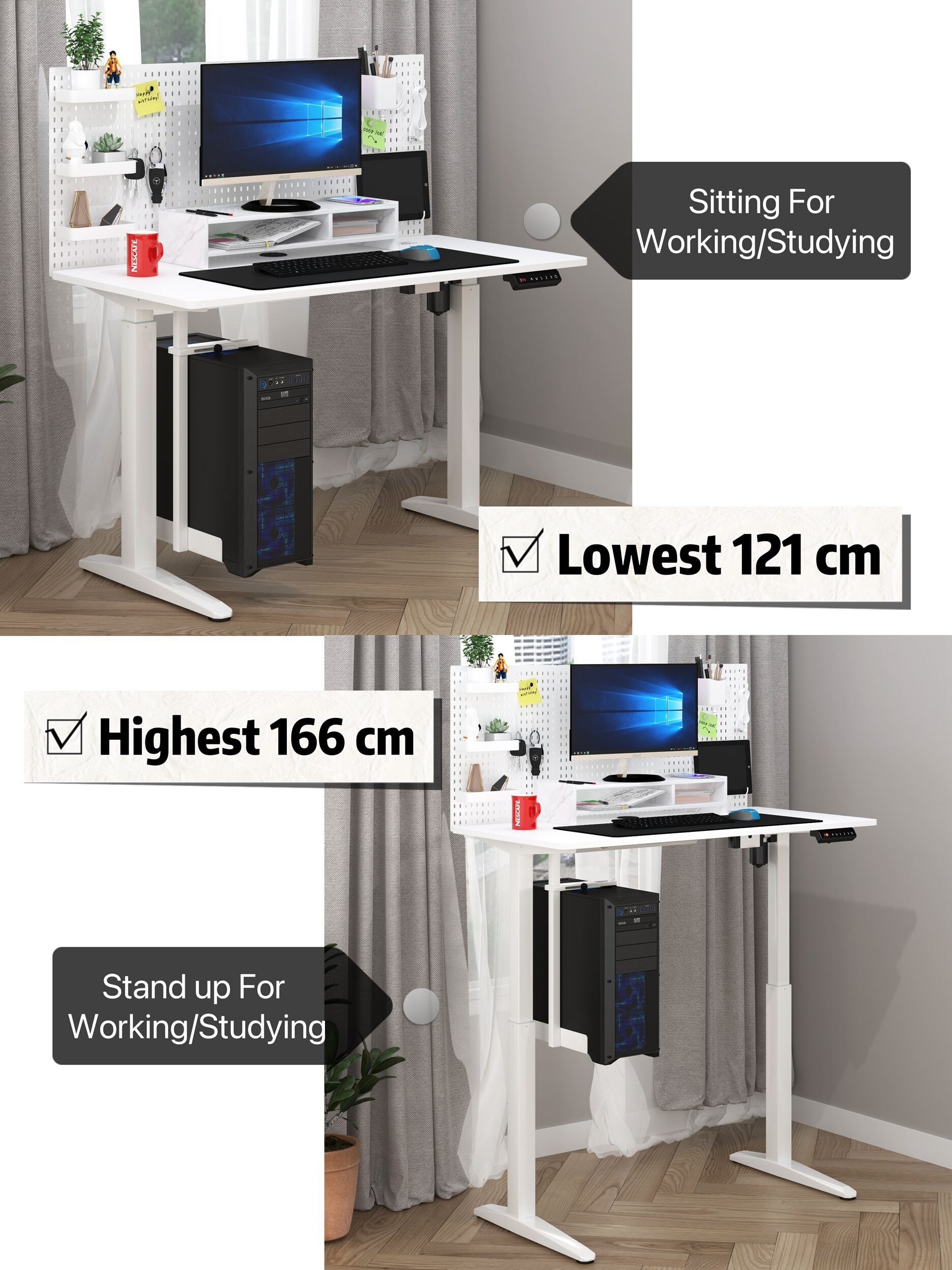 Buy Wholesale China Electric Rising Silent Height Adjustable Sitting ...