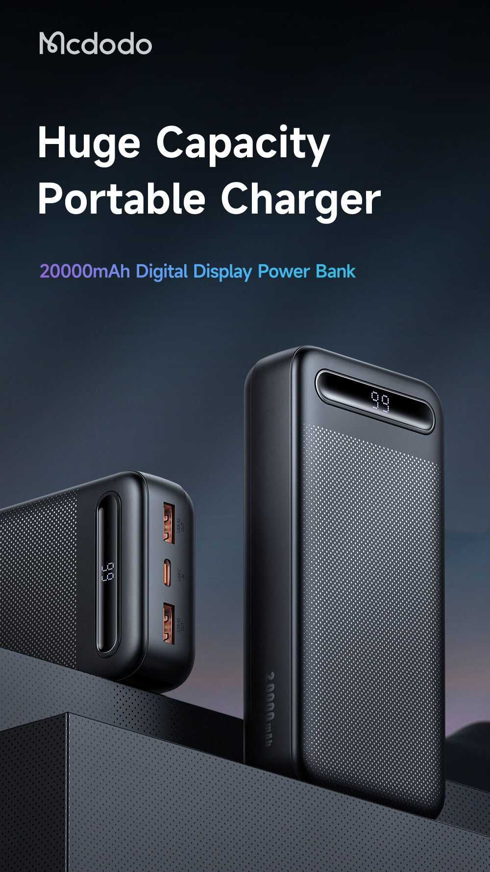 Buy Wholesale China Mcdodo 2.1a Dual Usb Output Portable Digital ...