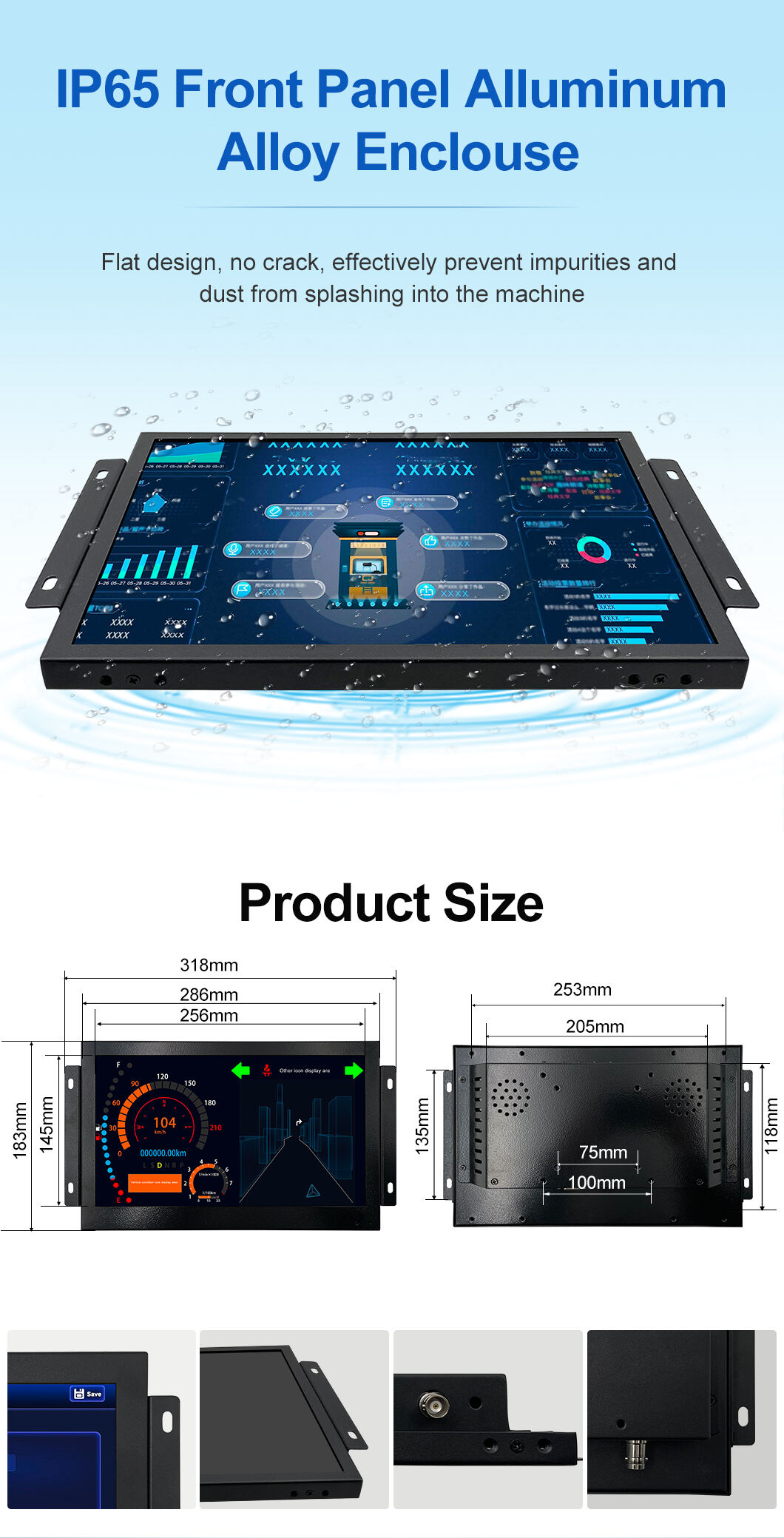 Wholesale 11.6 Inch Display Ips1920*1080 Open Frame Metal Case Lcd ...