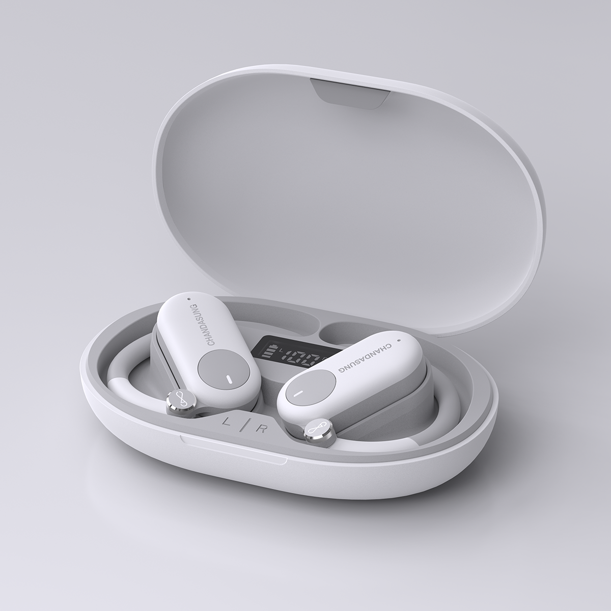 Open Ear Headphones, Ipx5 Bluetooth 5.3 Earbuds With 600mah Charging ...