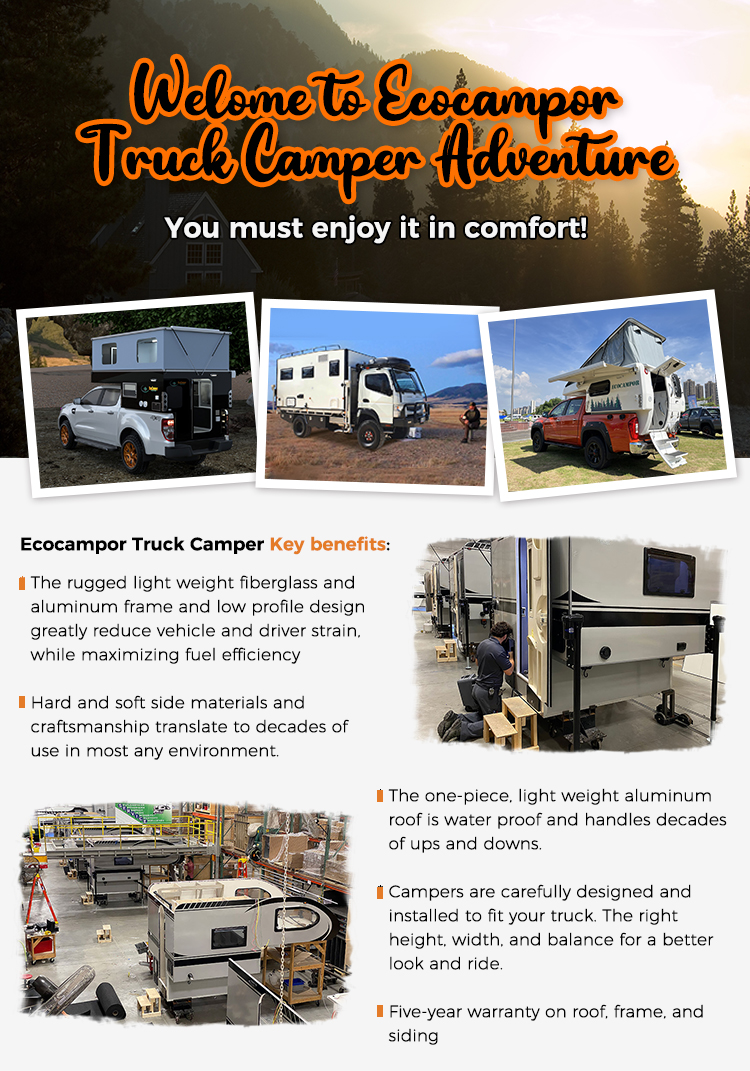 Ecocampor 4x4 Off Road Truck Camper Rv Caravan Expedition Truck Bed ...