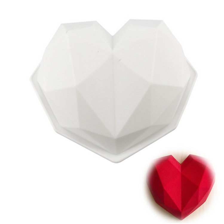 Buy Wholesale China Stock Diamond Heart Shape Mousse Cake Silicone Mold ...