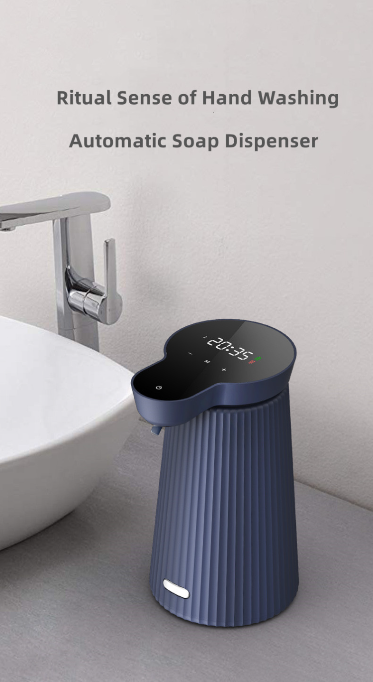 Newest Digital Display Automatic Soap Dispenser 500ml Rechargeable Hand ...