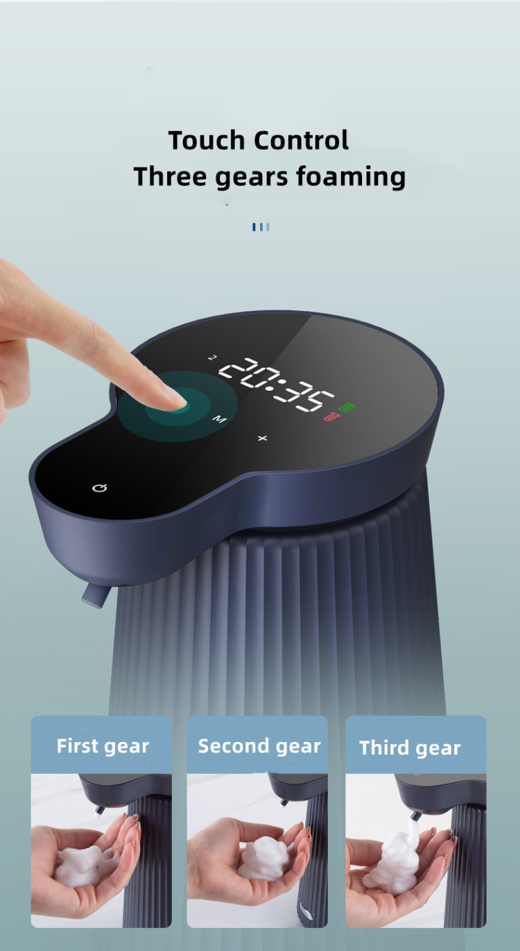 Newest Digital Display Automatic Soap Dispenser 500ml Rechargeable Hand ...