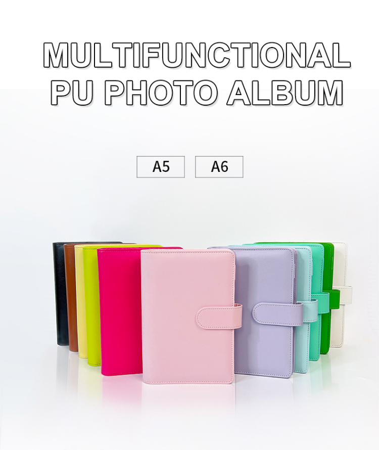 Buy Wholesale China A5 6 Metal Leather Notebooks Ring Six Holes Pu A6 ...