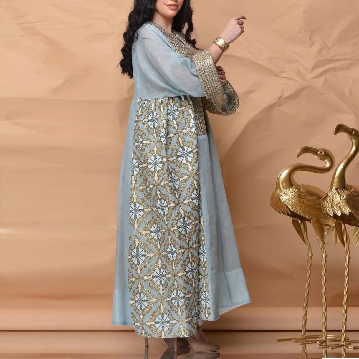 Buy Wholesale China Ramadan Muslim Kaftan Abaya Dress Women Dubai ...