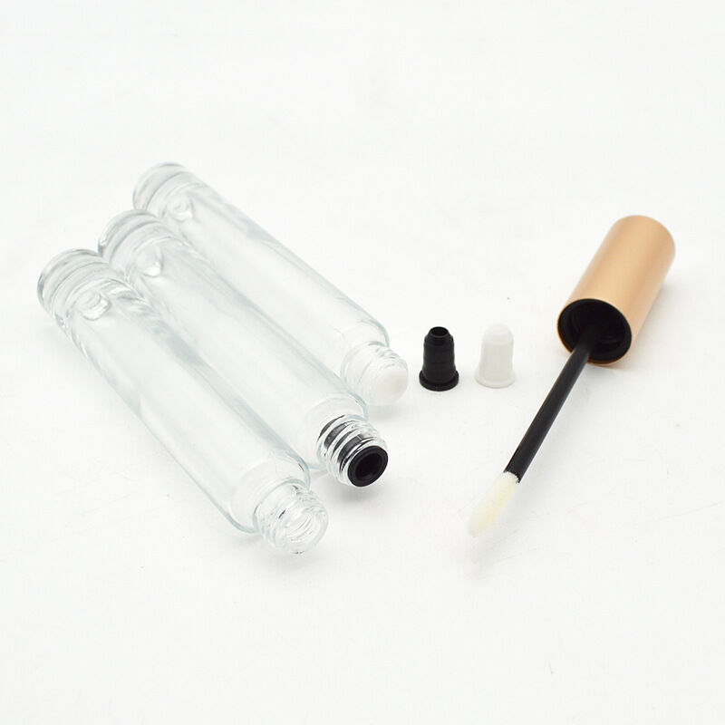 Buy Wholesale China Round Clear Lip Gloss Lip Glaze Glass Bottle Empty ...
