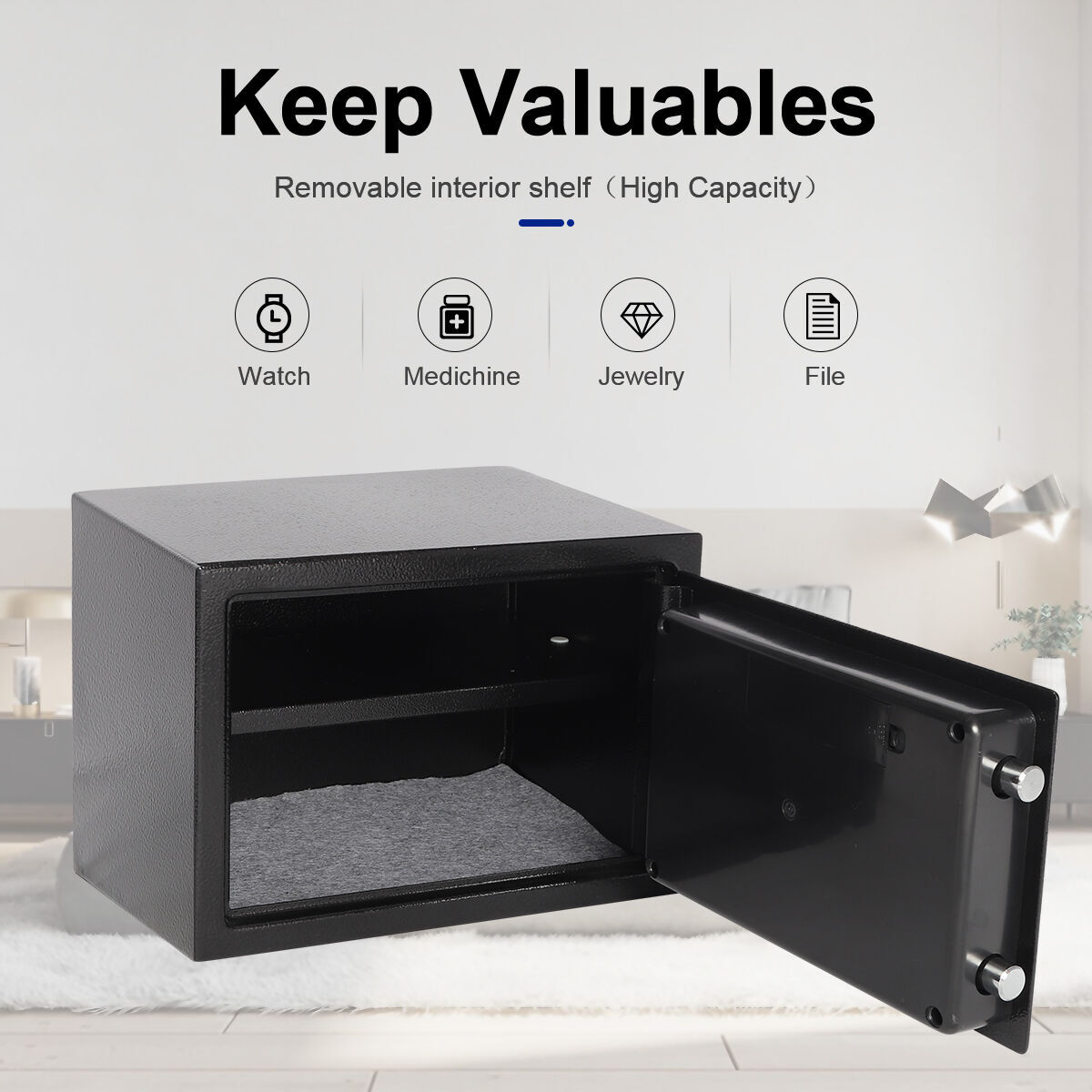 Manufacturer Bio Fingerprint Metal Luxury Big Standing Safe Box Safes ...