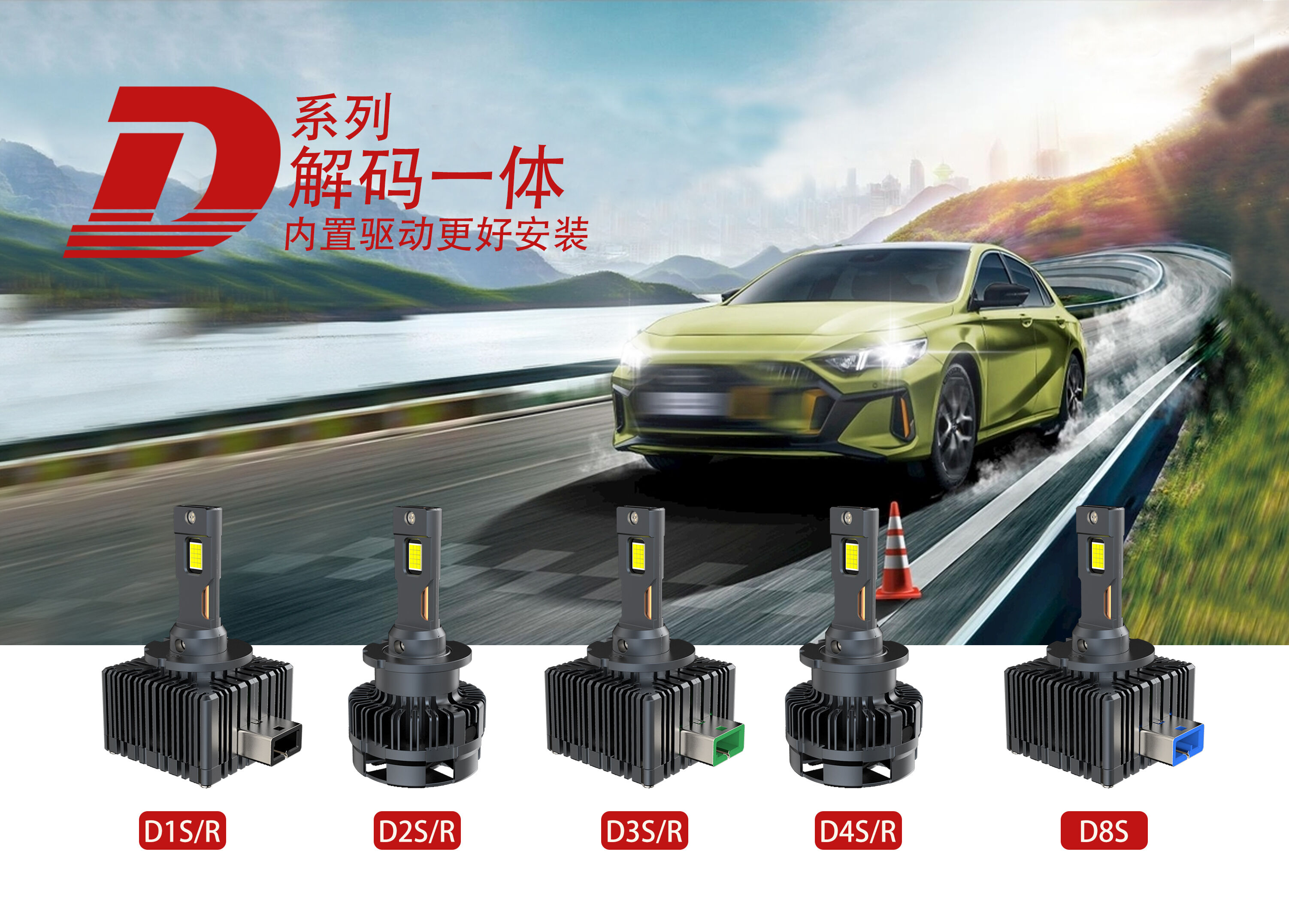 D2s D2r Led Headlight Bulbs, 120w 20000lm High Power 6500k Extremely ...