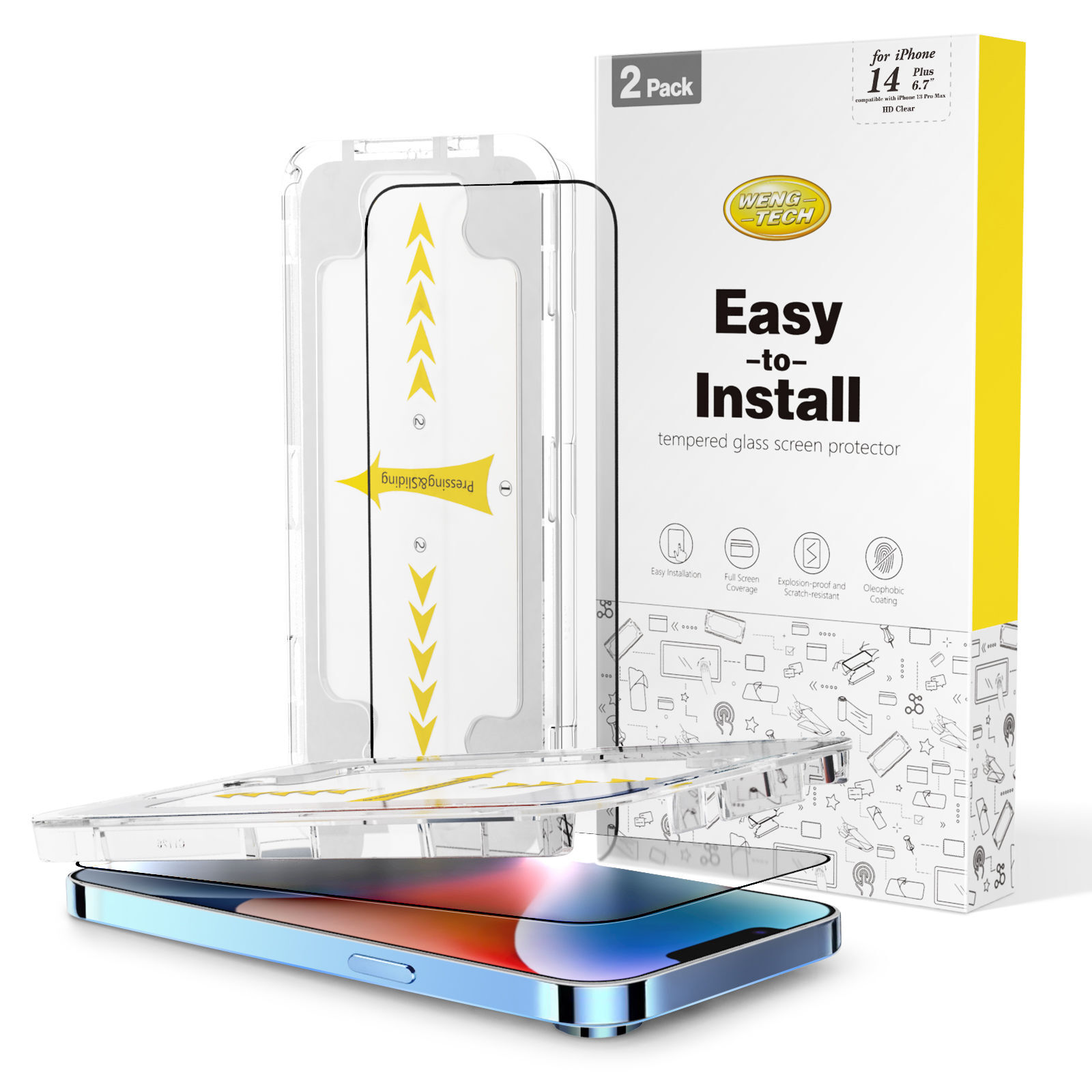 Buy Wholesale China Easy-to-installation Clear Tempered-glass Mobile ...