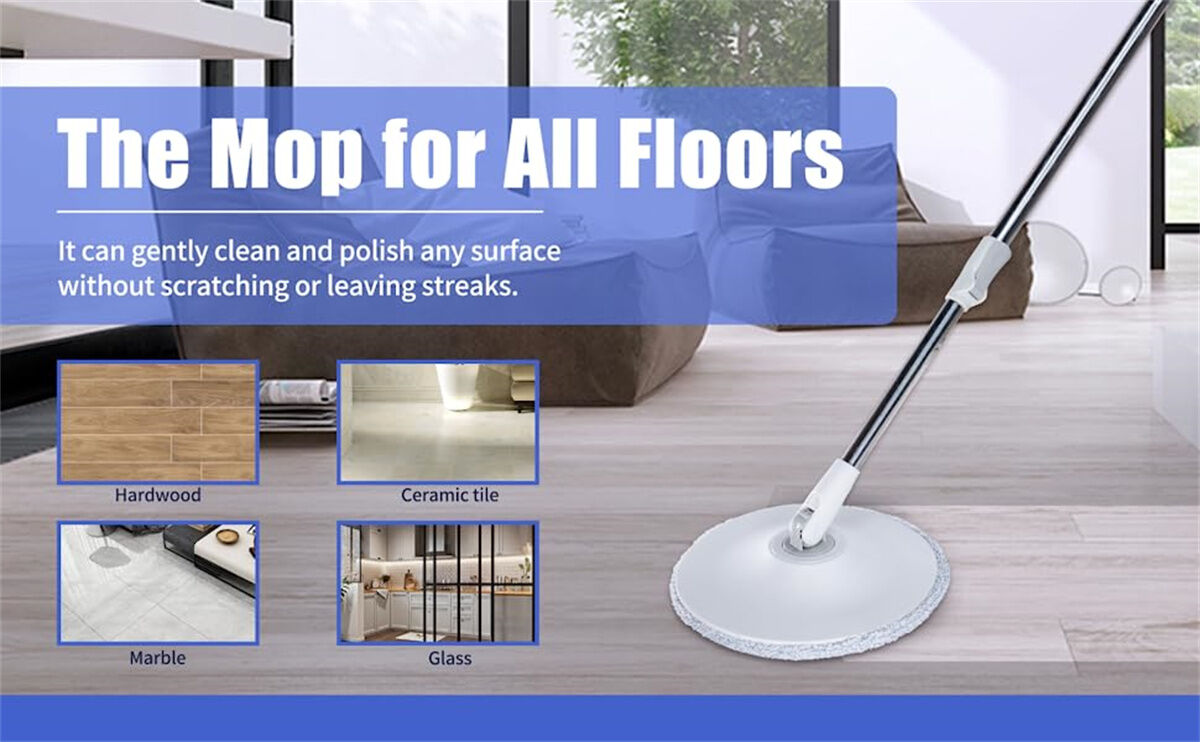 Buy Wholesale China 360 Bucket And Mop Round Cleaning Pva Microfiber ...