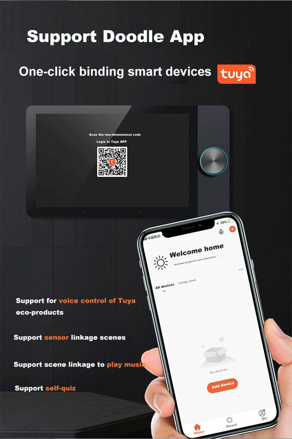 Buy Wholesale China Smart Home System 8-inch Wifi Multi-function Music ...