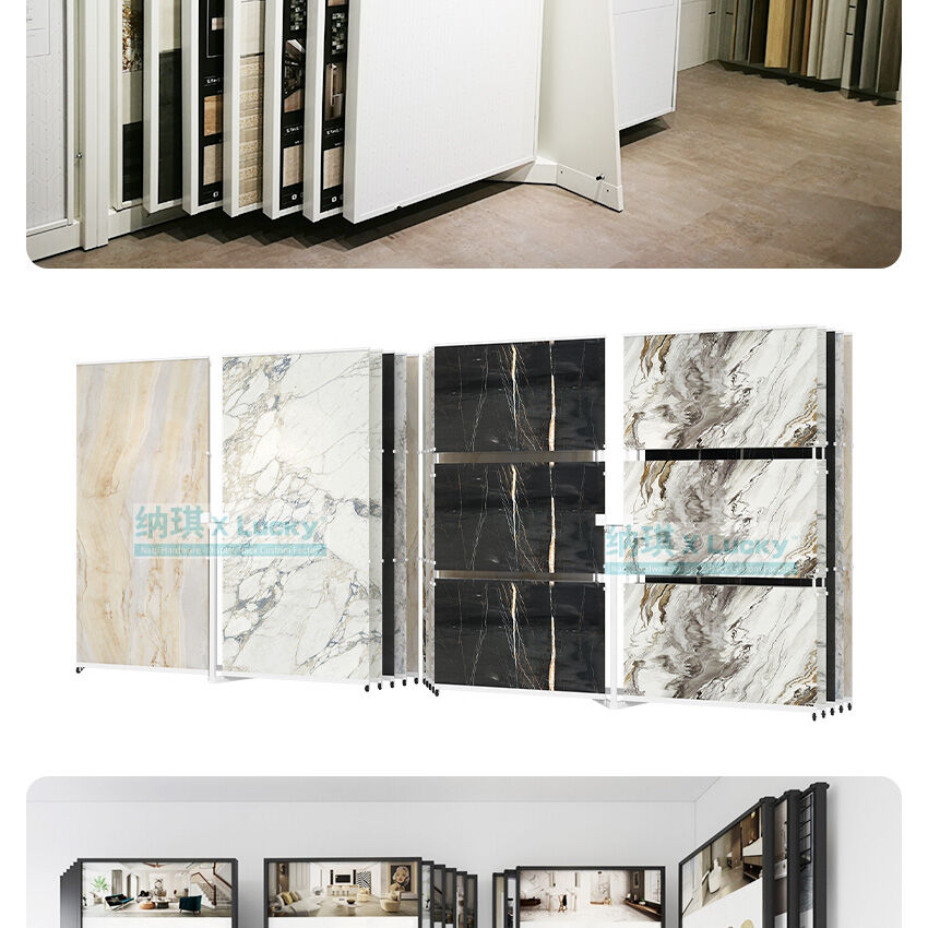 Buy Wholesale China Factory Price 90 Degrees Flip Metal Stone Display ...