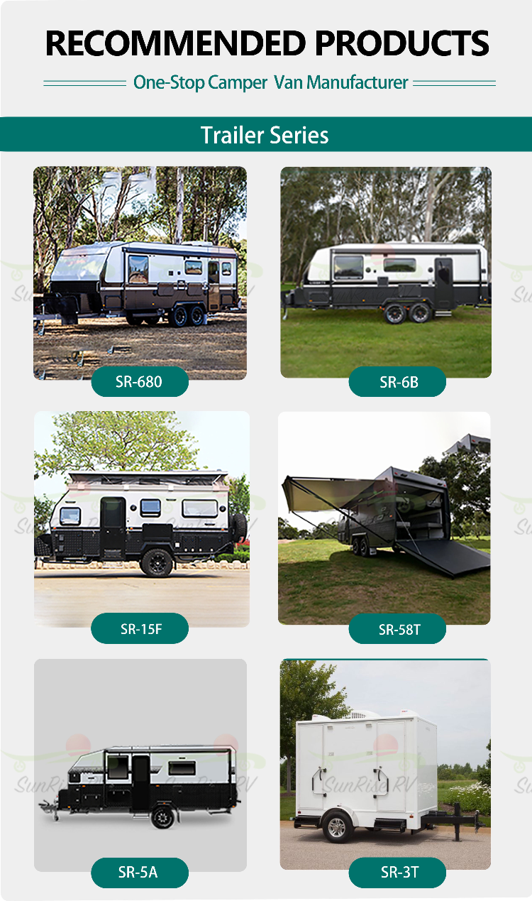 Sunrise Rv Offroad Travel Car Trailers Rv Camper Double Axle Camper Caravan Off Road Family ...