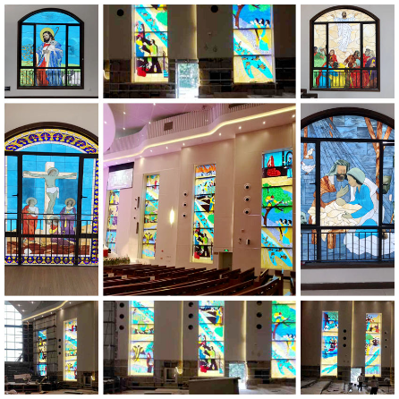 Lamps Stained Glass Tall Lamp Shade Table Lighting Style 16 Inch Animal ...
