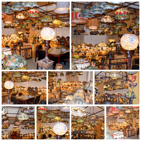 Lamps Stained Glass Tall Lamp Shade Table Lighting Style 16 Inch Animal ...