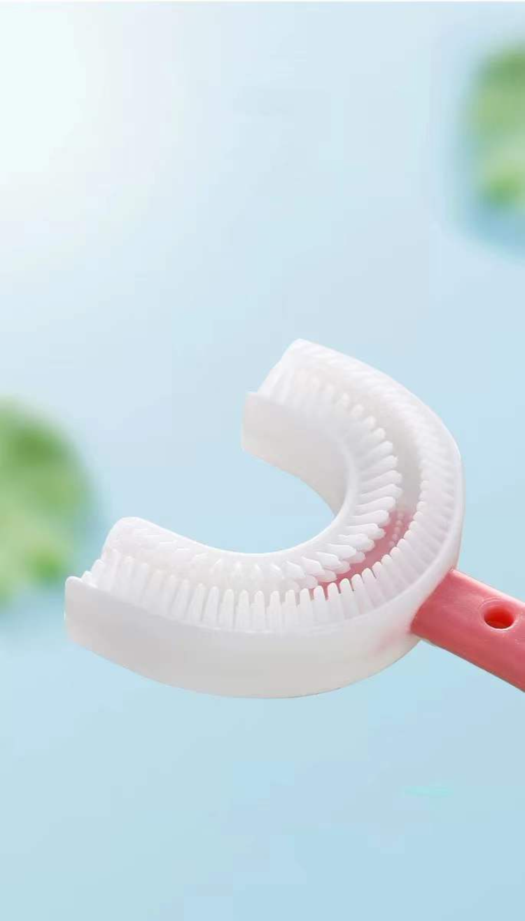 Buy Wholesale China Kids U Shaped Toothbrush For Kids Food Grade Soft ...