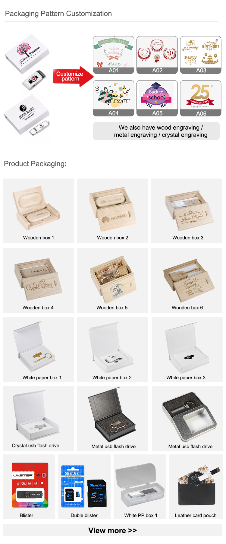 Jaster Wood Pendrive Usb2.0 4gb 8gb 16gb 32gb 64gb 128gb Custom Logo ...