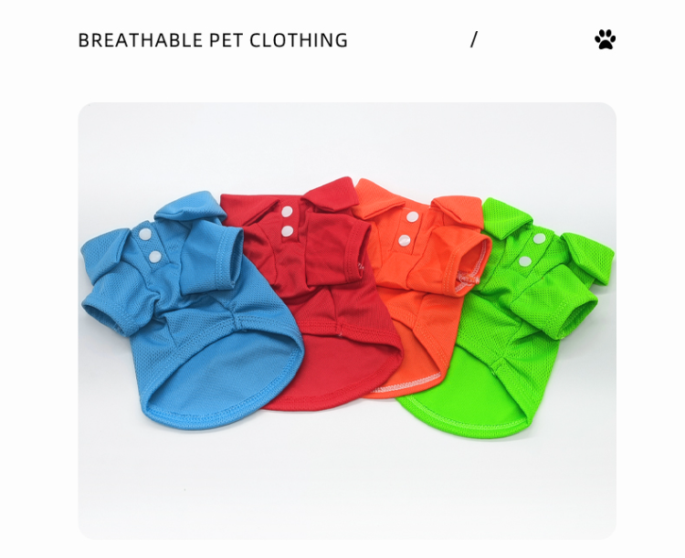 Buy Wholesale China Custom Breathable Mesh Fabric Dog Polo Shirts Pet ...